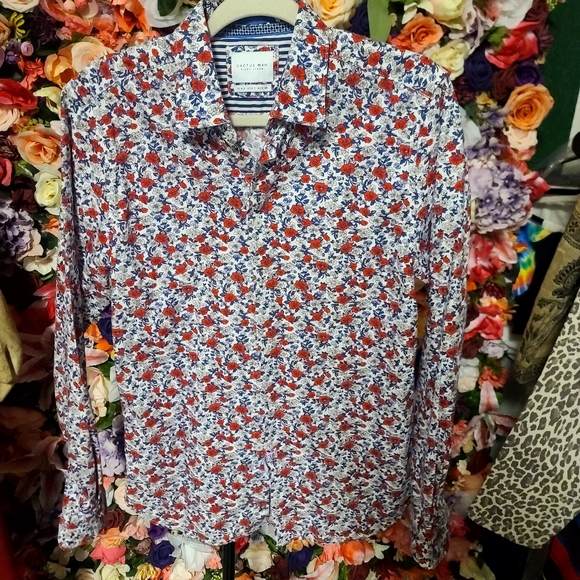 Cactus Man | Shirts | Cactus Man Floral Button Up Shirt | Poshmark